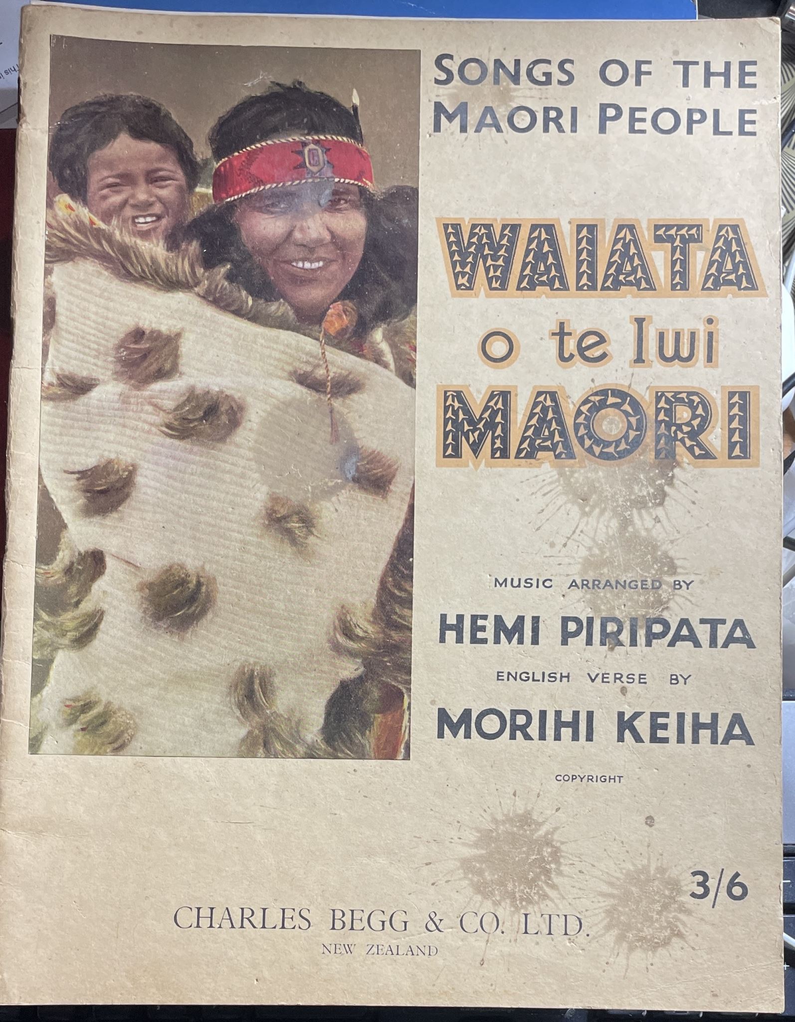 Waiata o te iwi Maori Songs of the Maori people by Hemi Piripata ...