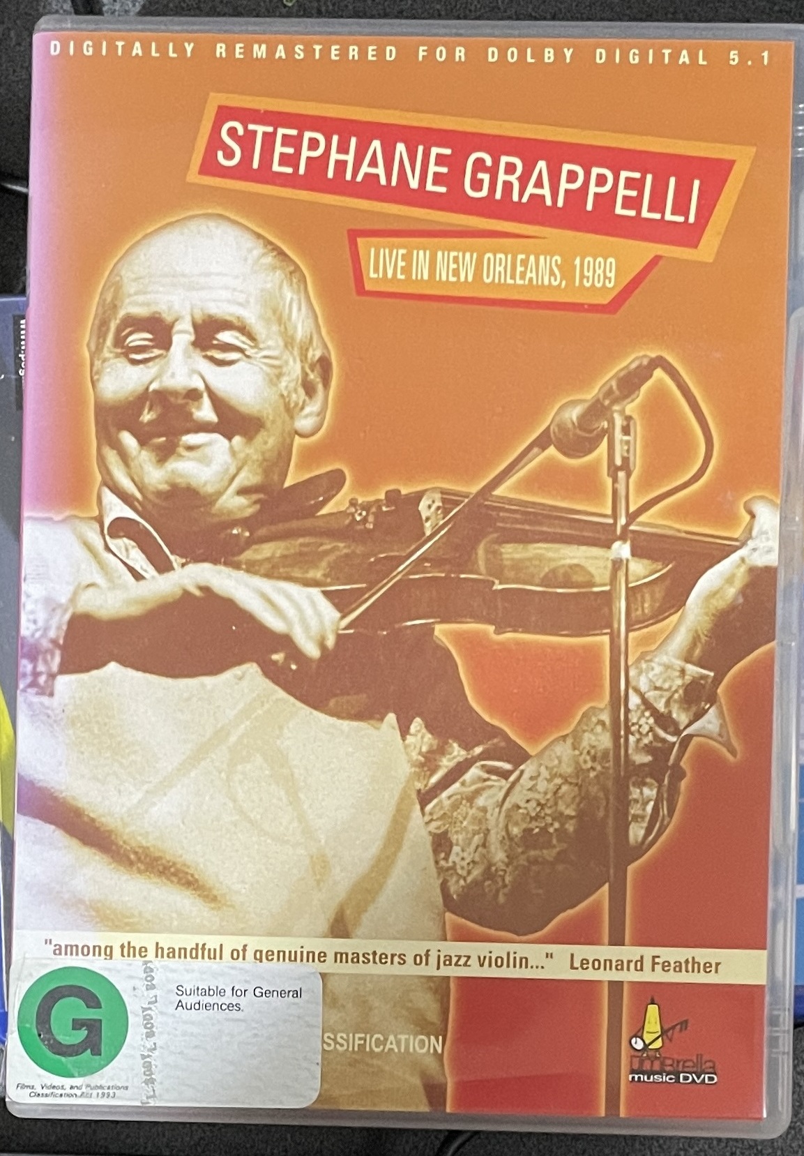 Stephane Grappelli Live In New Orleans